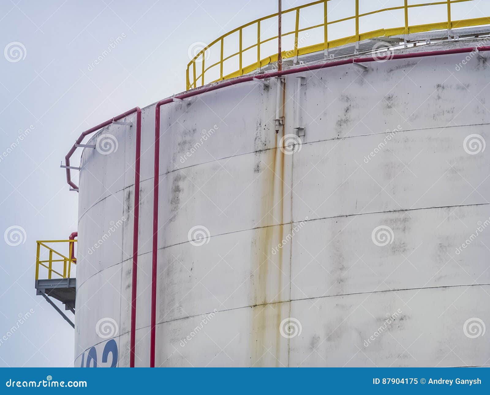 Large Fuel Tank With Ladder Stock Image | CartoonDealer.com #87904189