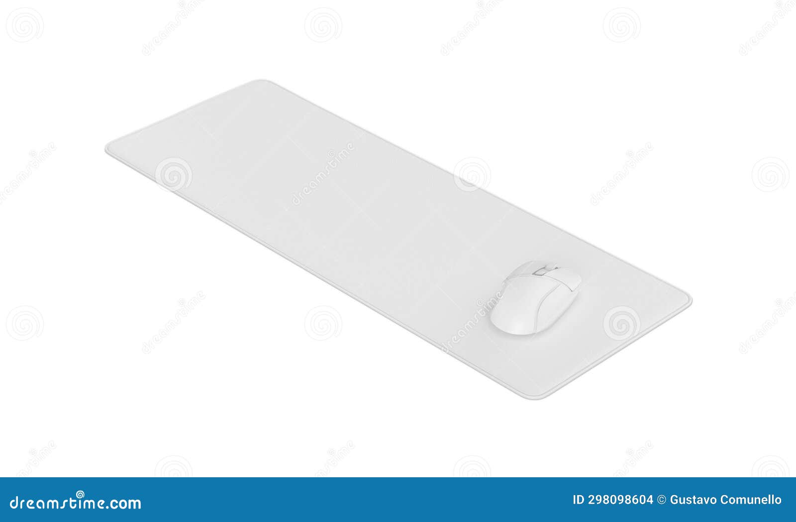 Large Gaming Mouse Pad on White Background Stock Photo - Image of ...