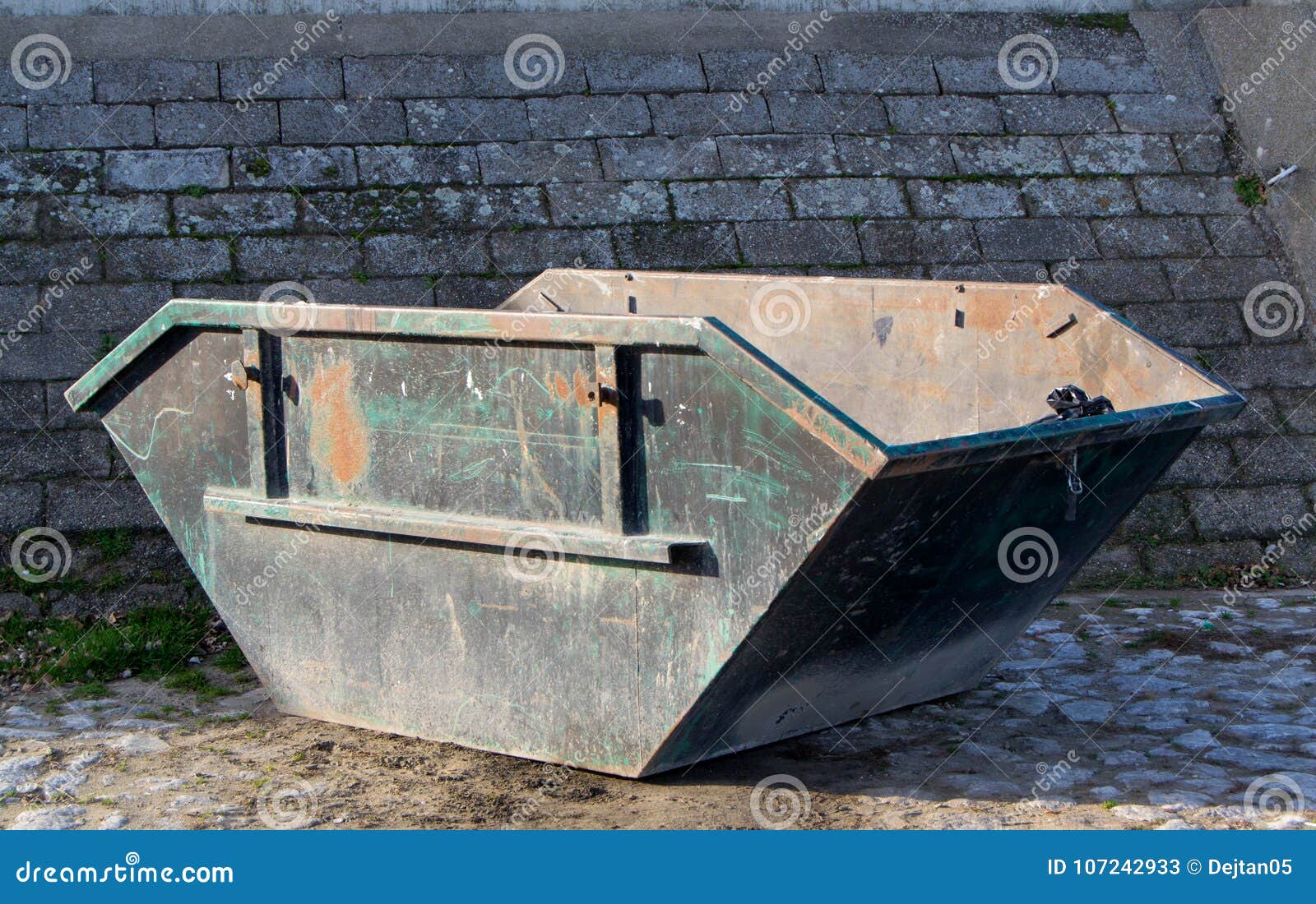 Large garbage container stock image. Image of ecology - 107242933