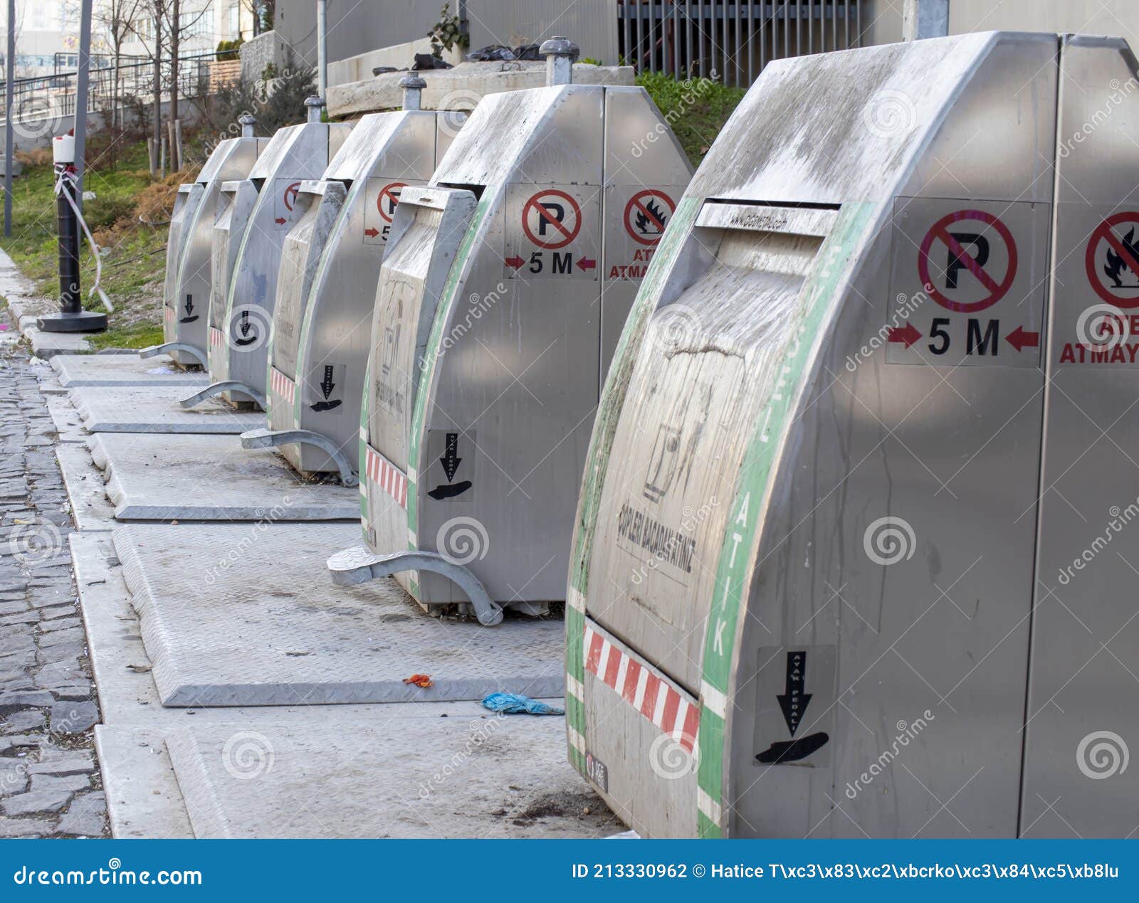Large garbage containers editorial photography. Image of dumpster ...
