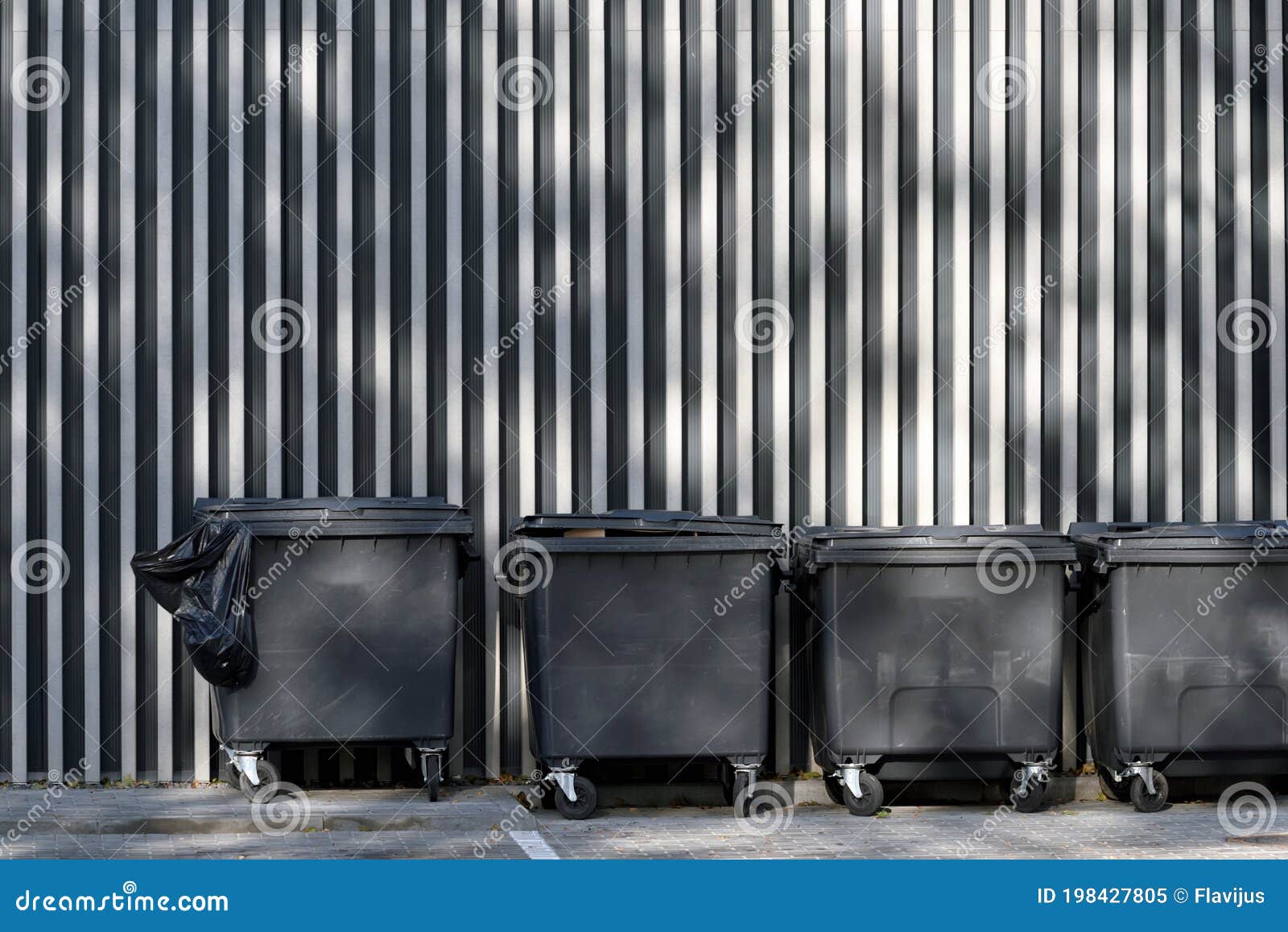 Large Garbage Containers, Trash Dumpsters Stock Image - Image of ...