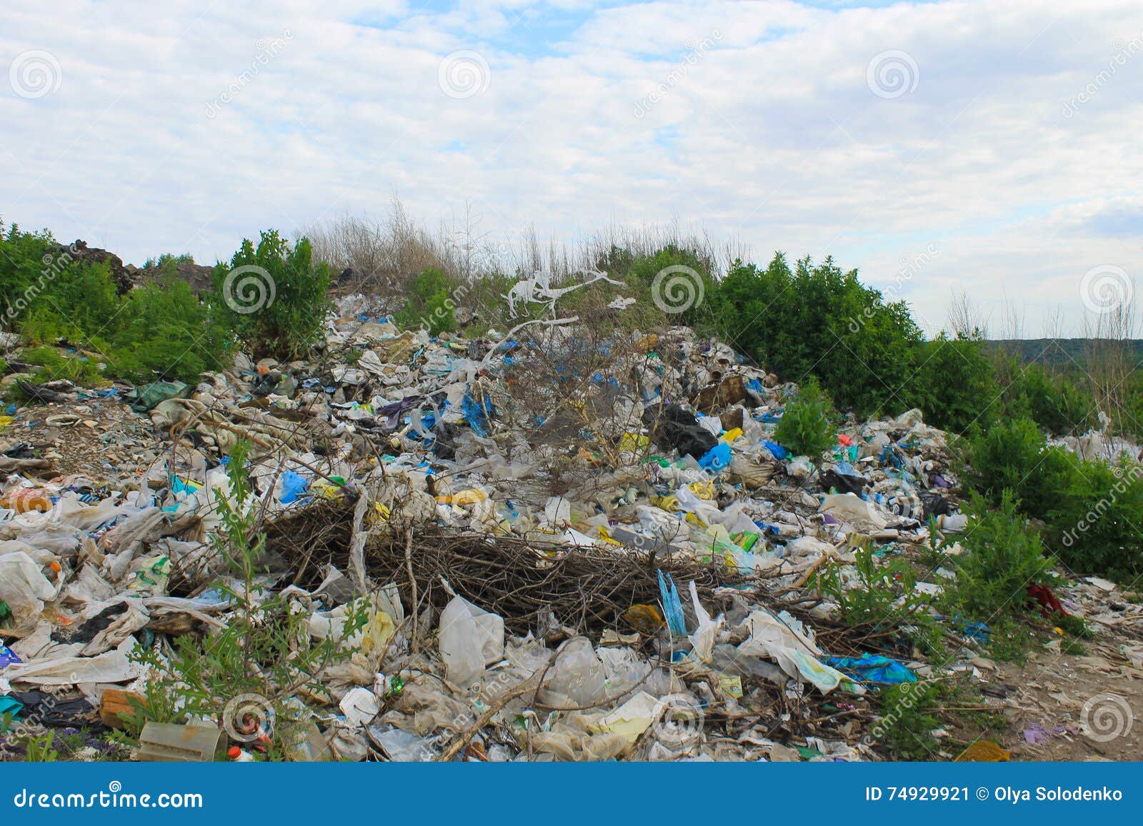 Large Garbage Dump Outside of City Stock Image - Image of heap, messy ...