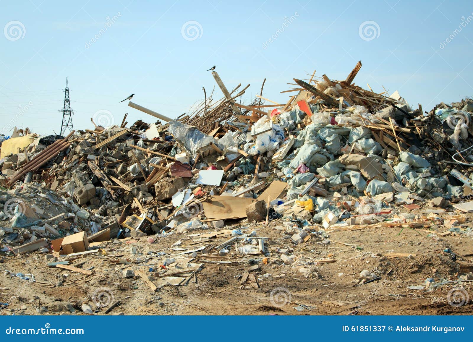 Large garbage dump stock image. Image of dirty, conservation - 61851337