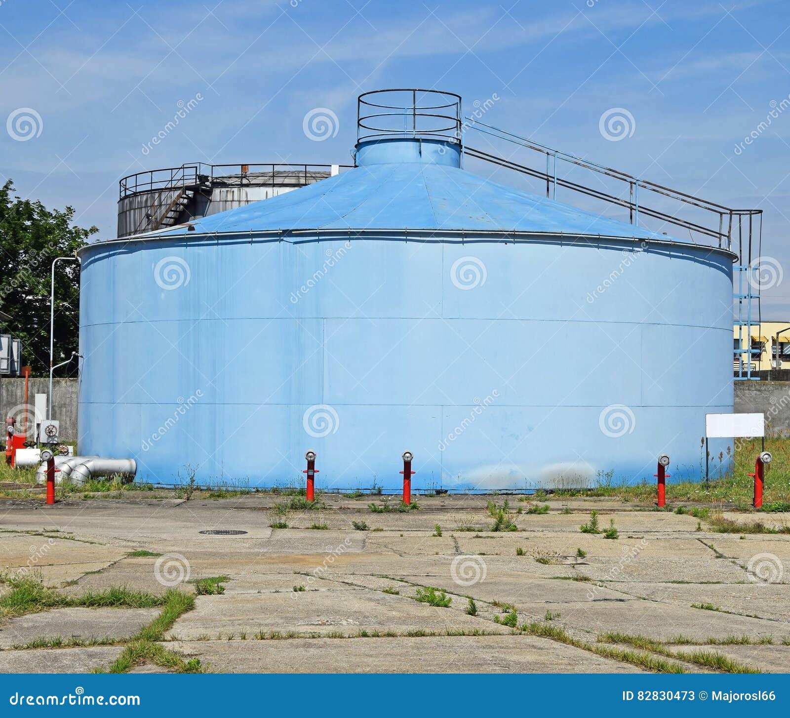 Large gas container stock image. Image of energy, metal - 82830473