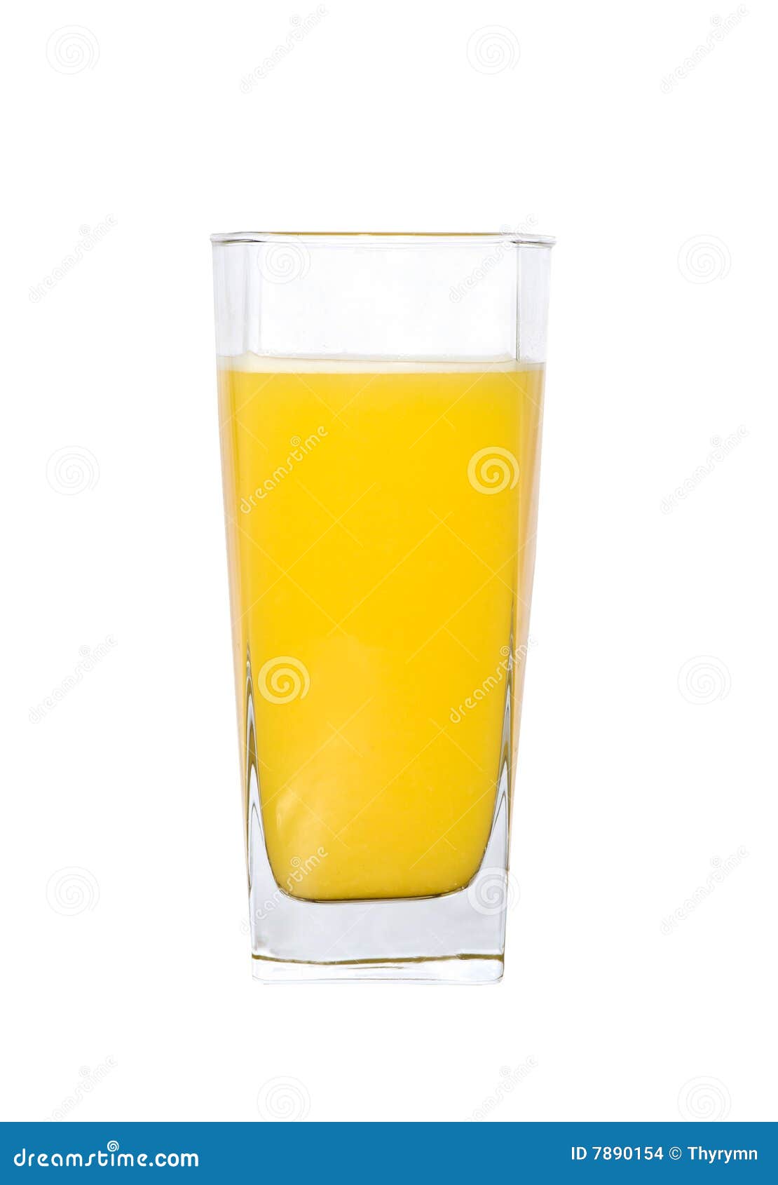 A Large Glass of Orange Juice Stock Photo - Image of organic, isolated ...