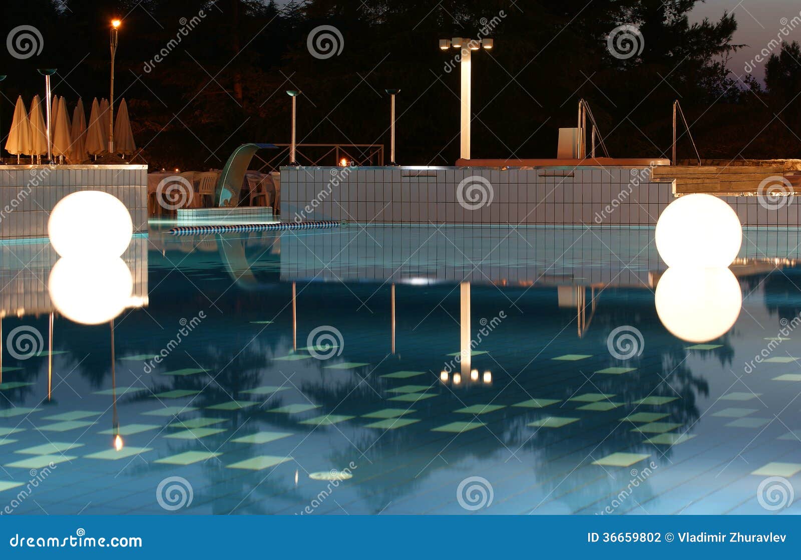 Large Glowing ligh stock photo. Image of pool, single - 36659802