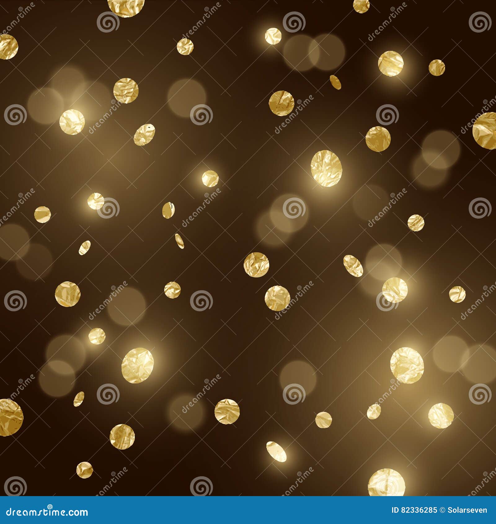 Large Gold Glitter Confetti Stock Vector - Illustration of design ...