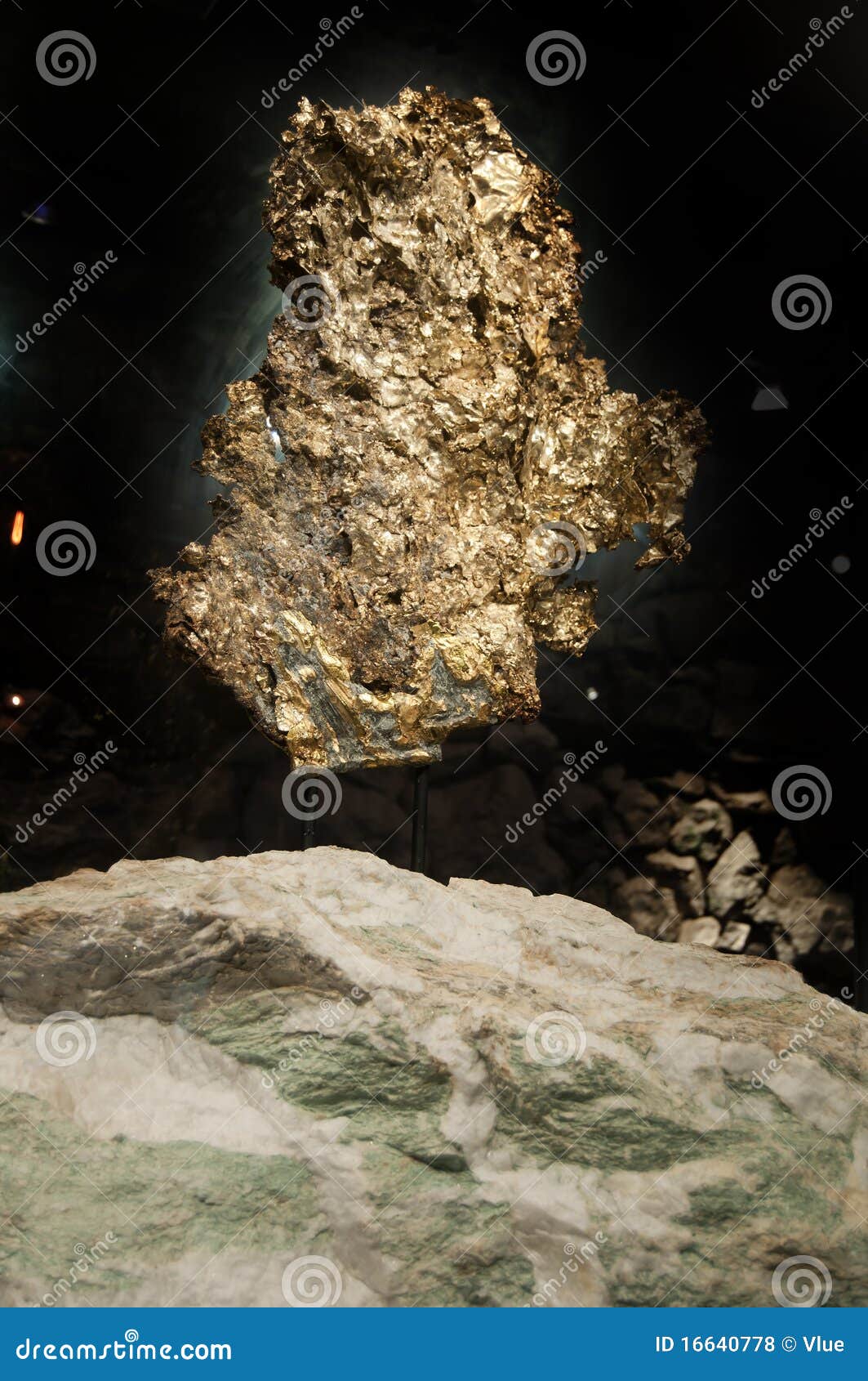 Large Gold Nugget stock photo. Image of huge, gold, nugget - 16640778