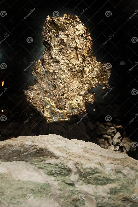 Large Gold Nugget stock photo. Image of huge, gold, nugget - 16640778
