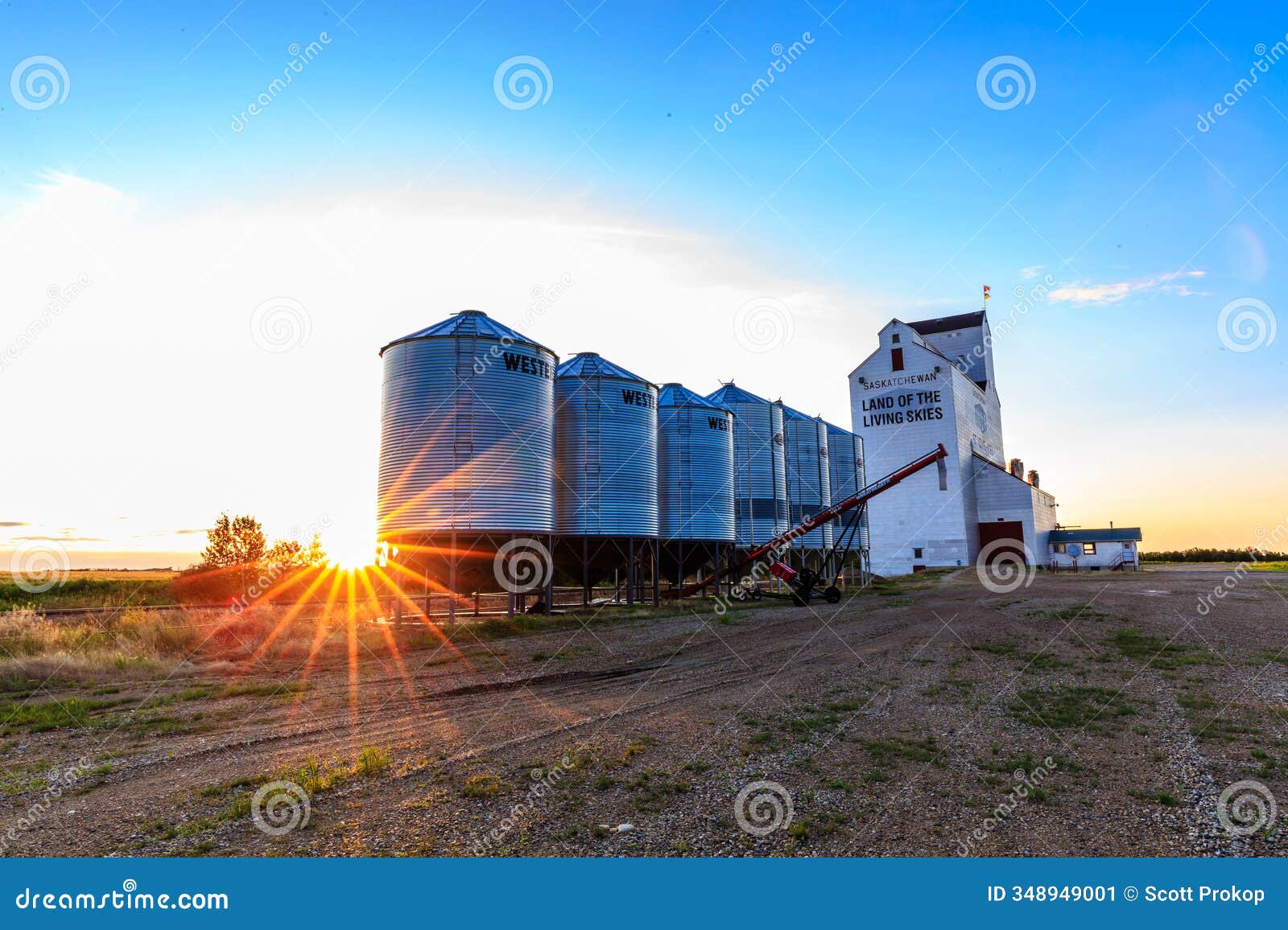 A Large Grain Silo with the Word "Live" on it Stock Image - Image of ...