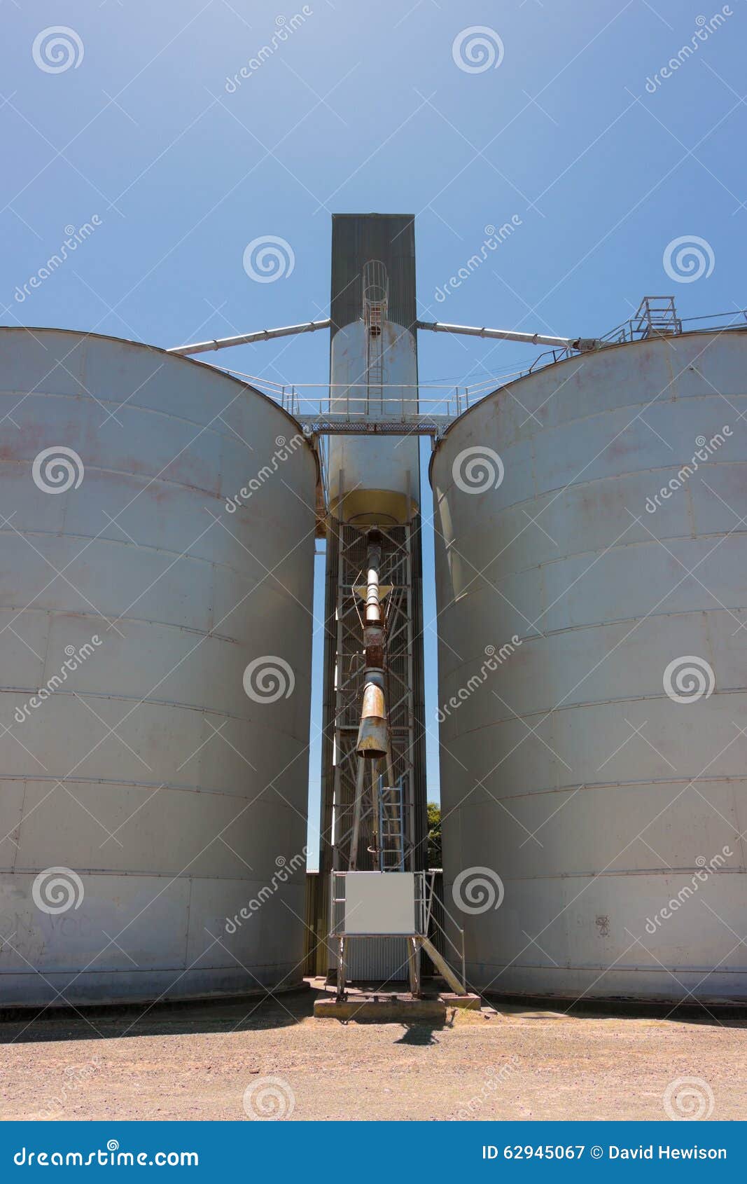 Large Grain Silos stock image. Image of tank, silo, building - 62945067