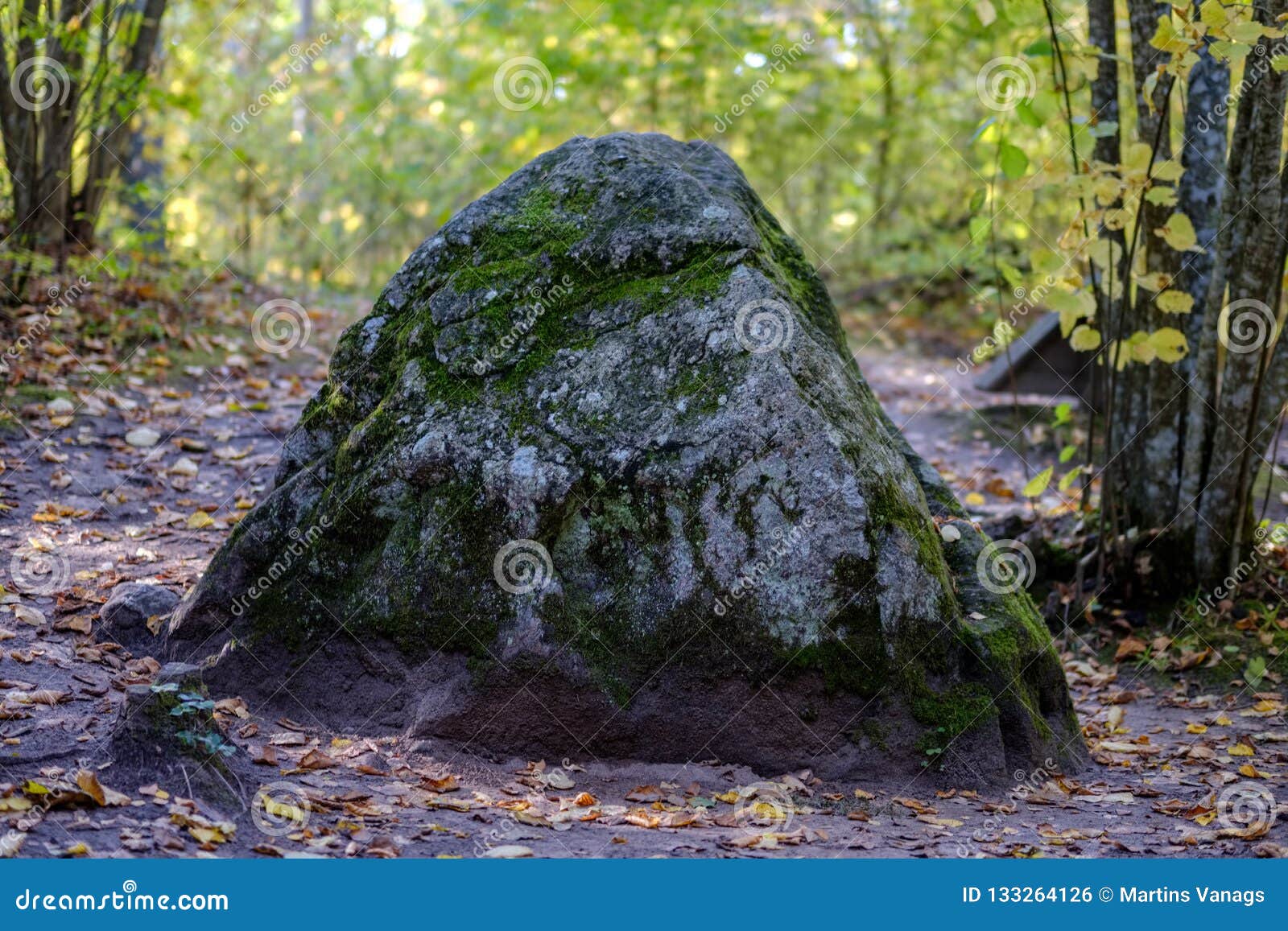 Large Granite Rock Single in Nature Stock Photo - Image of desktop ...