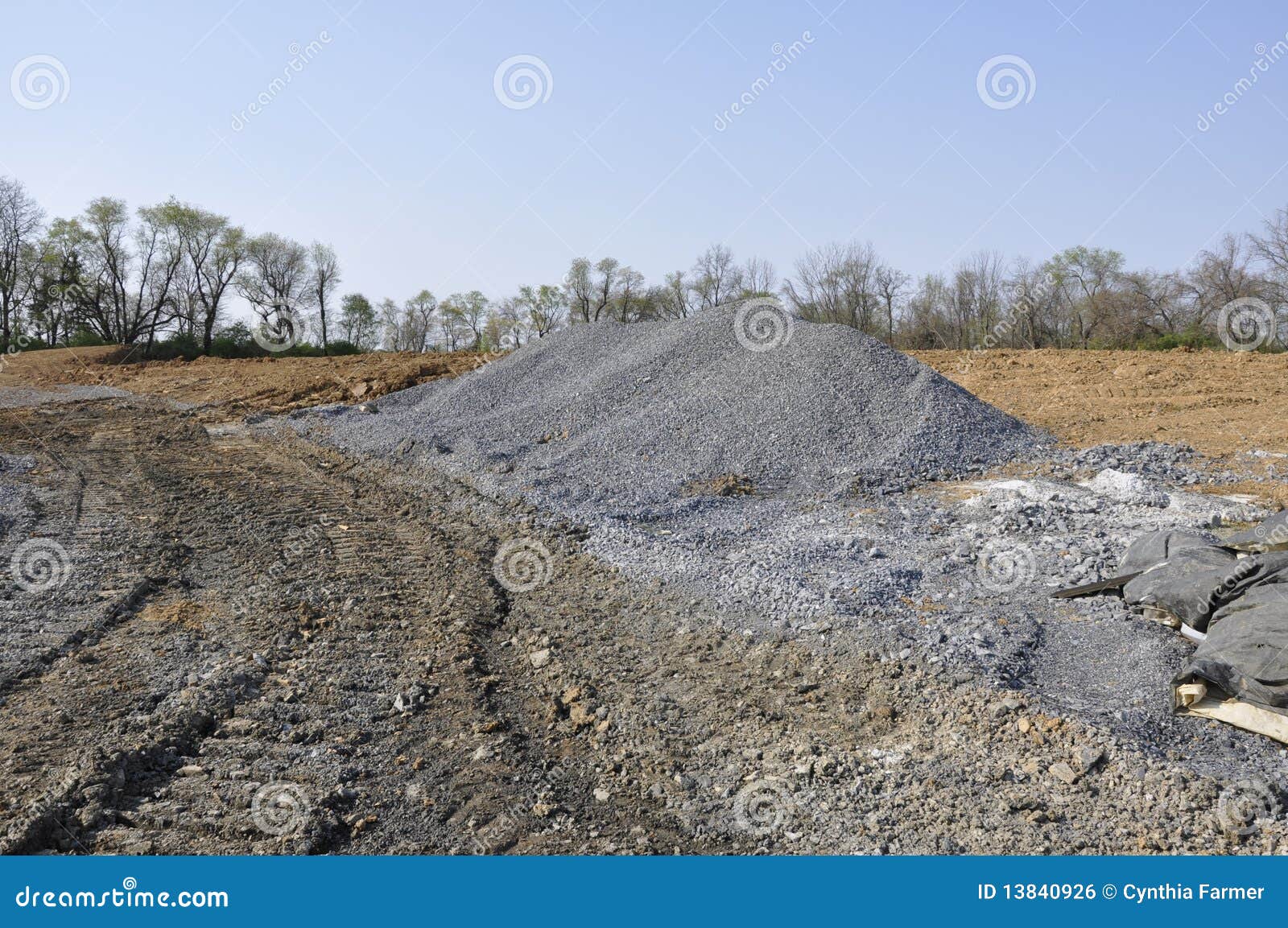 Large gravel pile stock photo. Image of excavate, environment - 13840926