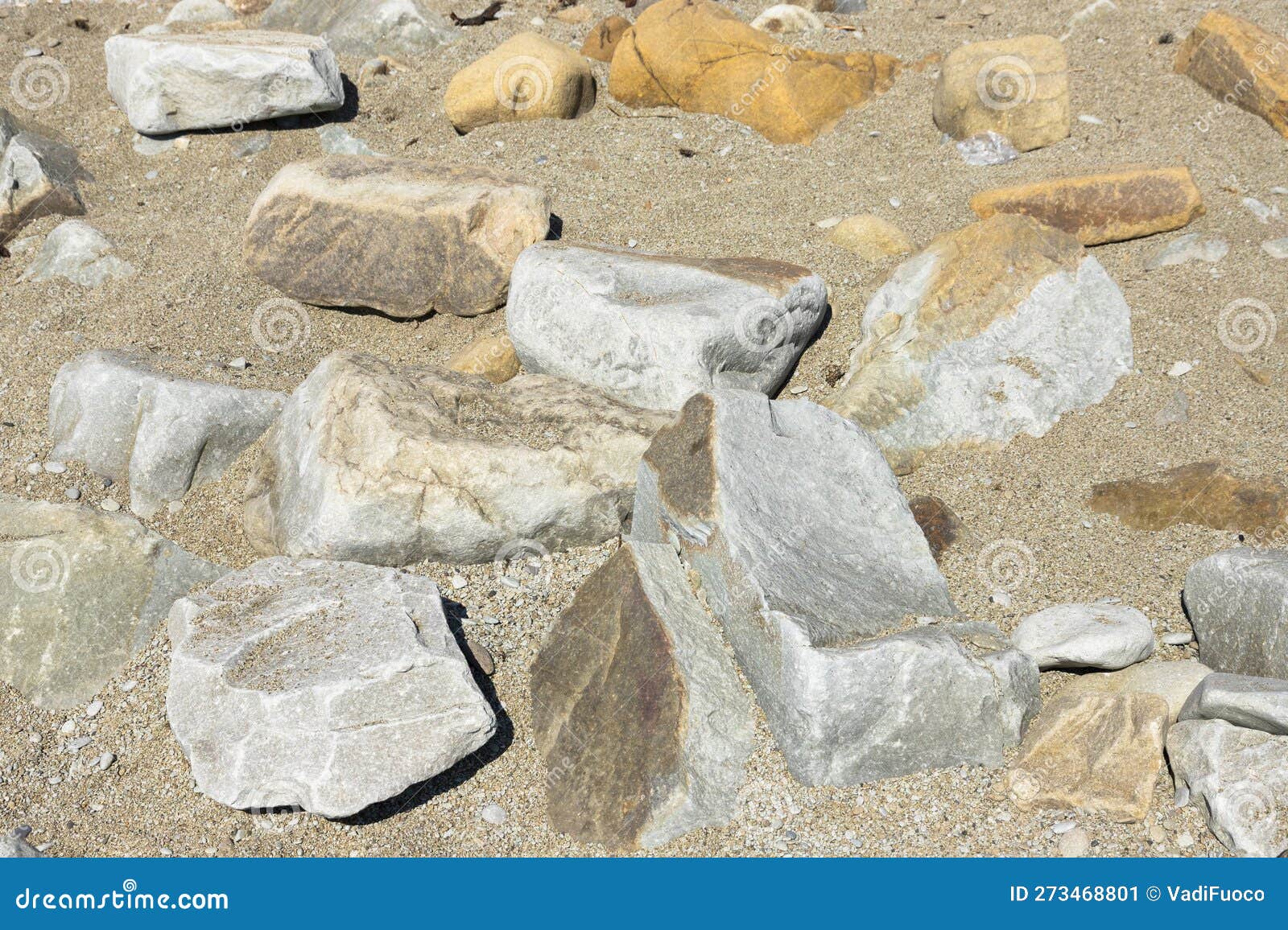 Large Gray and Brown Stones on the Beach. Background Stock Image ...