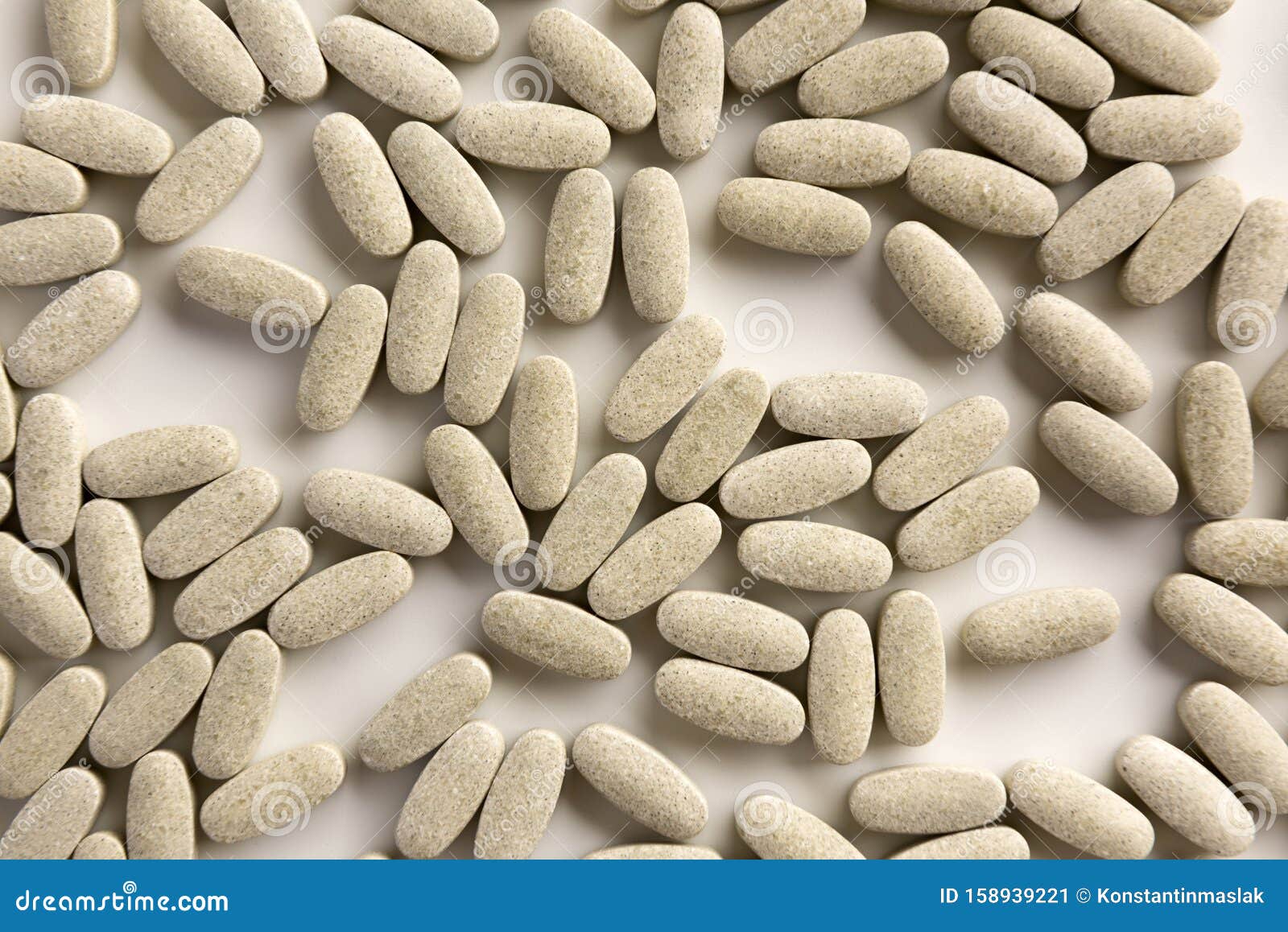 Large Gray Pills Macro on White Background Stock Image - Image of ...