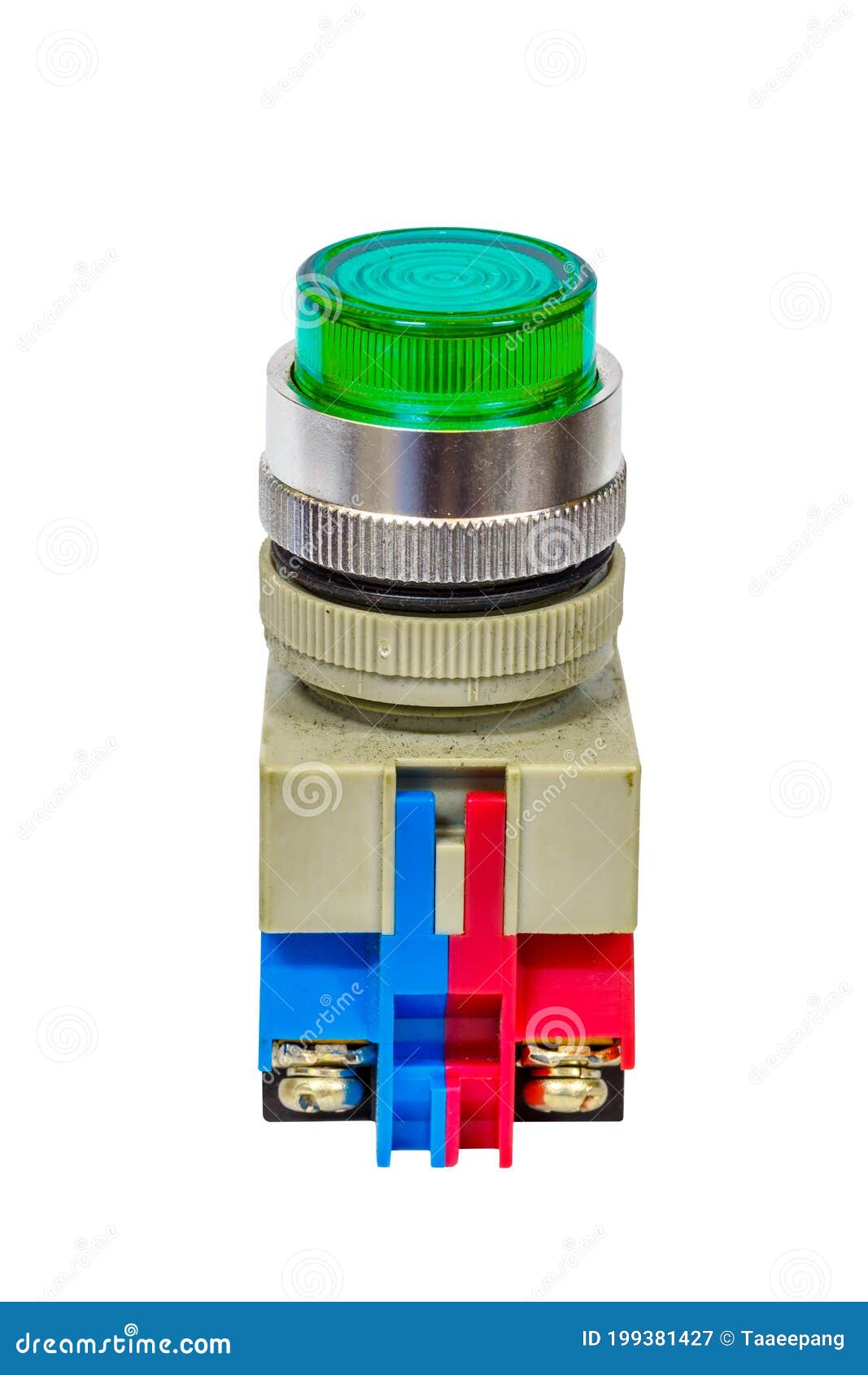 Green Start Button on a White Background Stock Image - Image of point ...