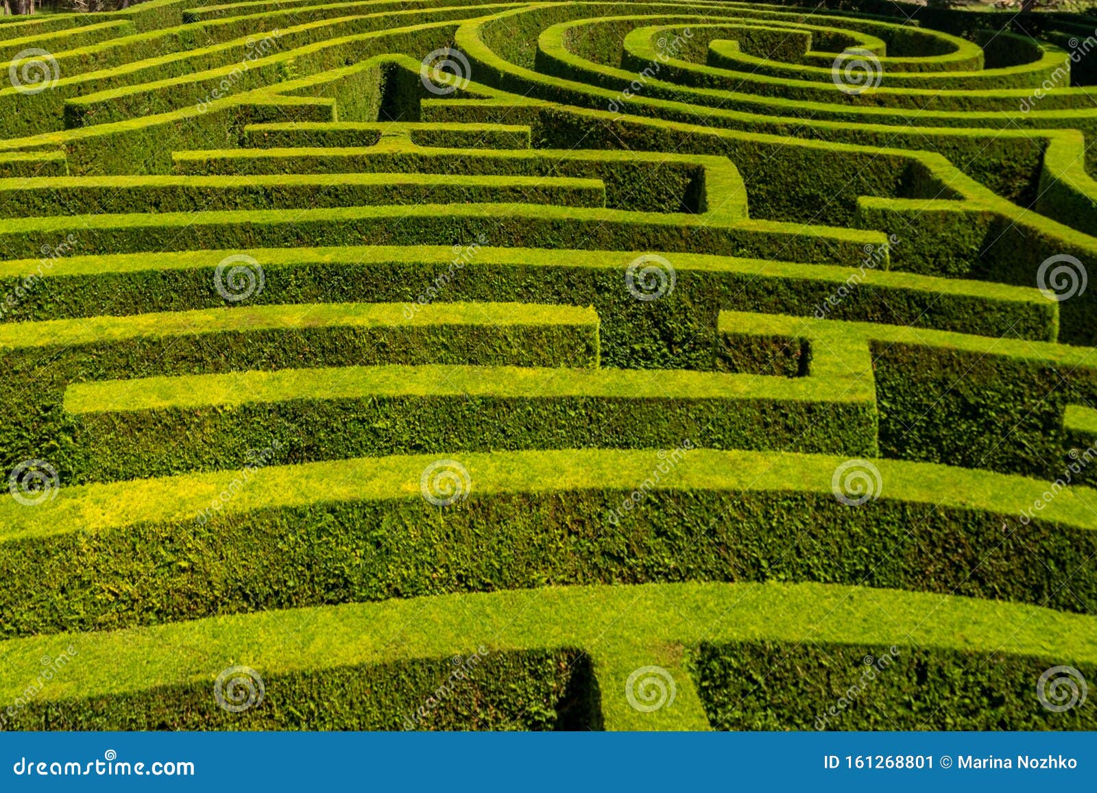 Large Green Labyrinth of Tentegorra/ Stock Image - Image of outside ...