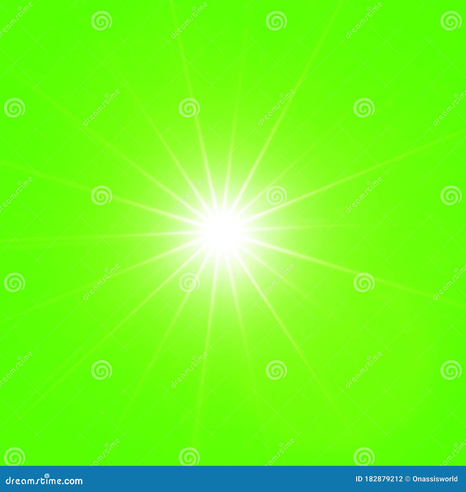 Large Green Screen Elements Sun Stars Stock Illustration - Illustration ...