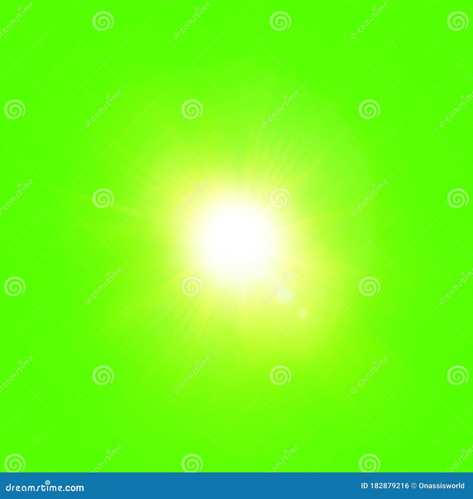Large Green Screen Elements Sun Stars Stock Illustration - Illustration ...