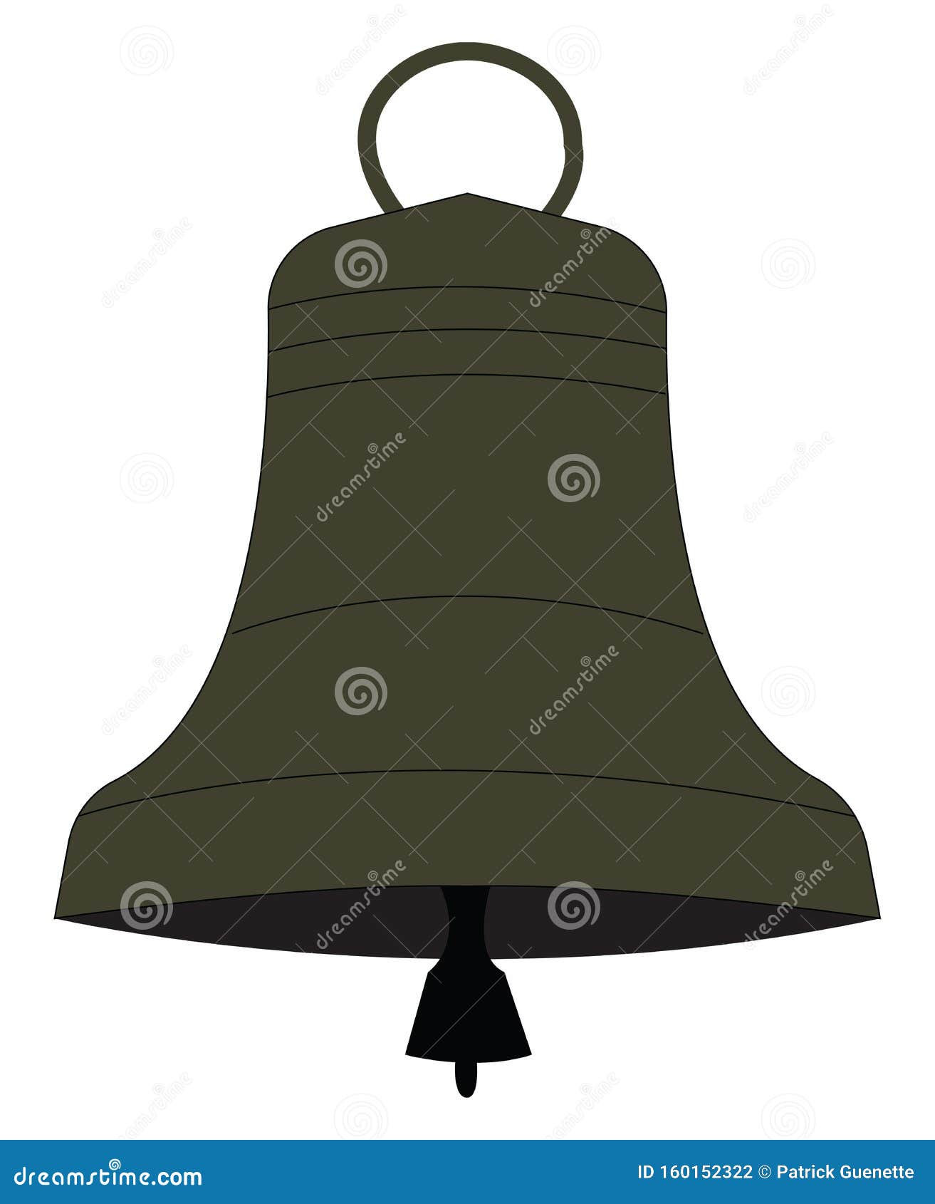 A Grey-colored Church Bell Vector or Color Illustration Stock Vector ...