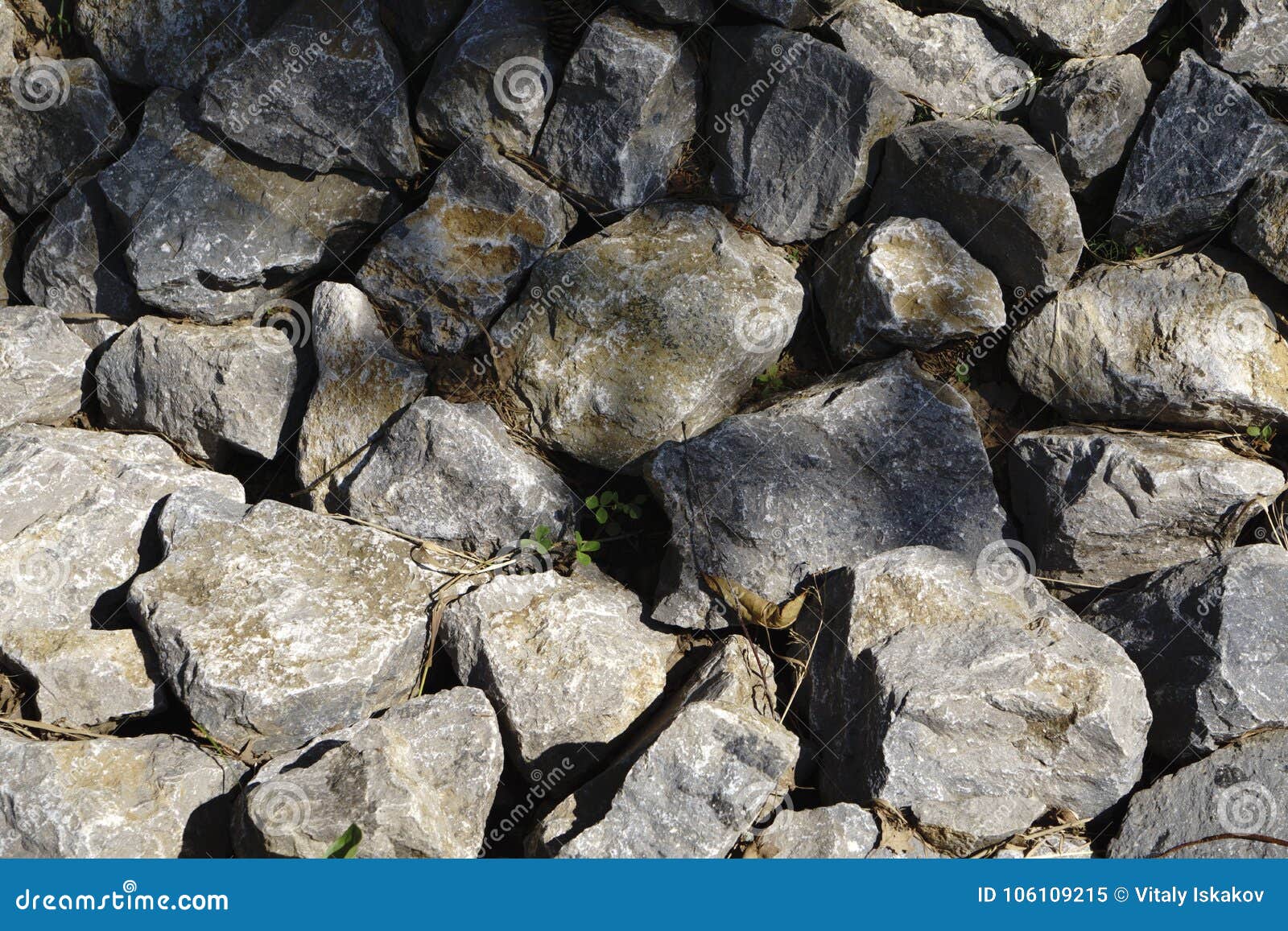Large Grey Gravel Texture in the Top and. Stock Image - Image of ...