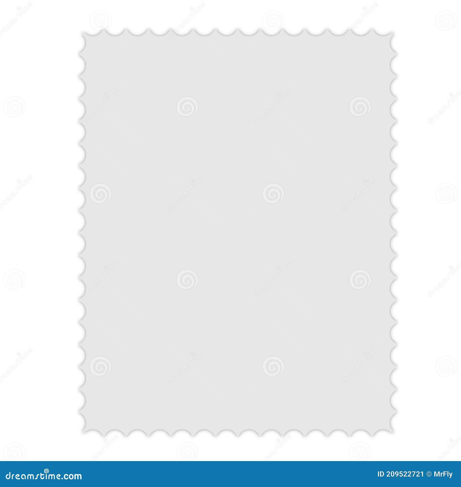 Large Grey Post Stamp Template, Vector Illustration Stock Vector ...