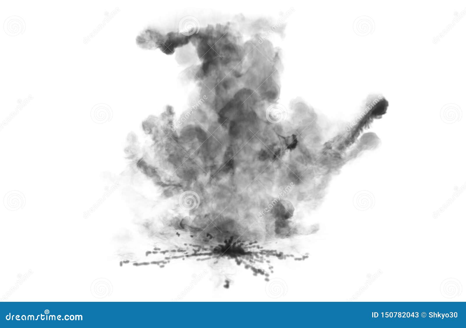 Grey Fog Or Smoke Special Effect. Grey Cloudiness, Mist Or Smog ...