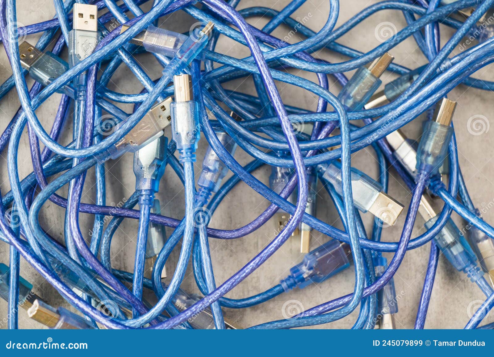 Large group of blue cables stock image. Image of electronic - 245079899