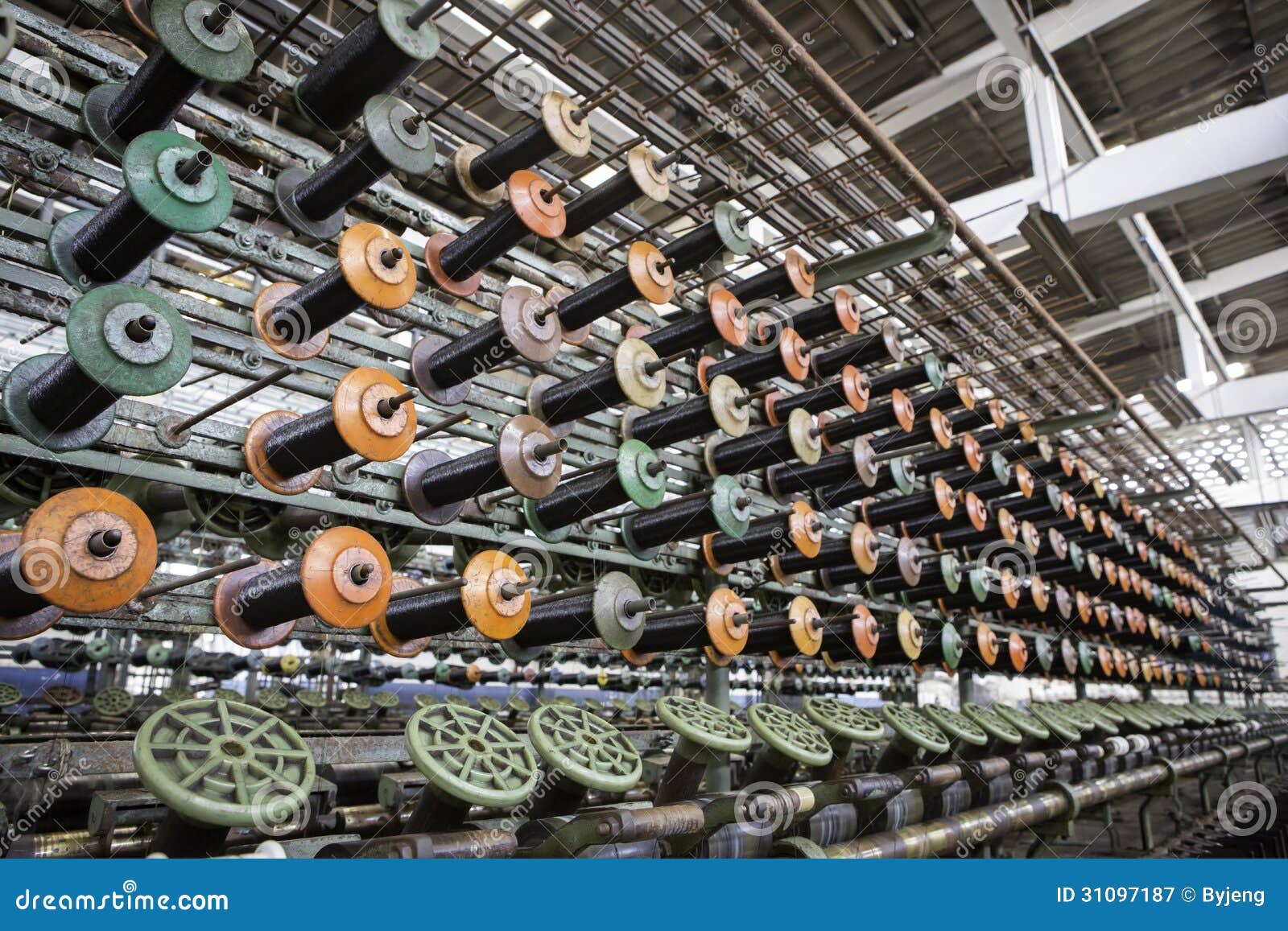 Large Group of Bobbin Thread Cones Stock Image - Image of switch, spool ...