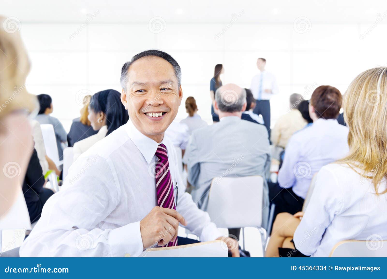 Large Group of Business People in Presentation Stock Photo - Image of ...