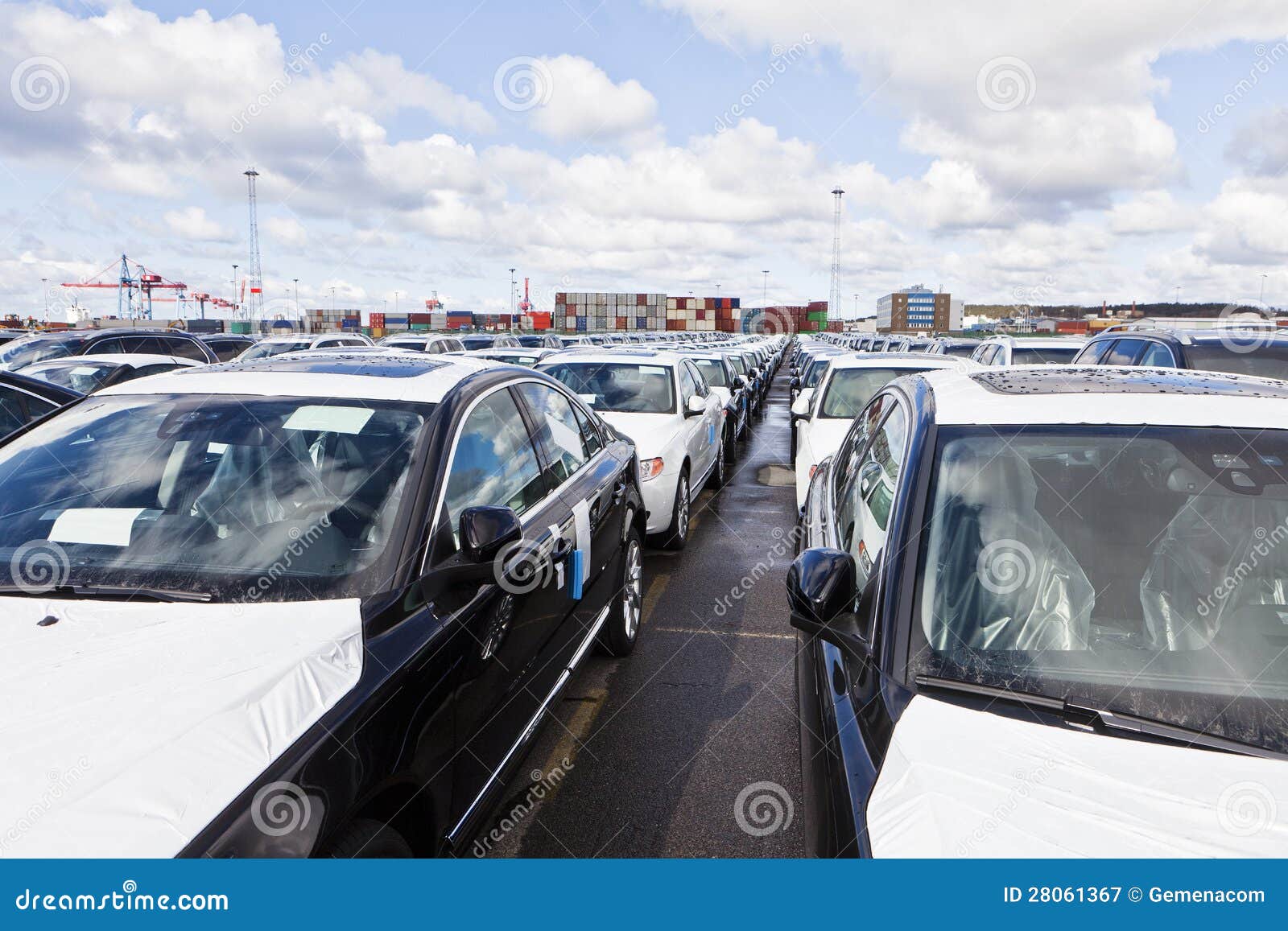Large group of cars stock image. Image of pattern, container - 28061367