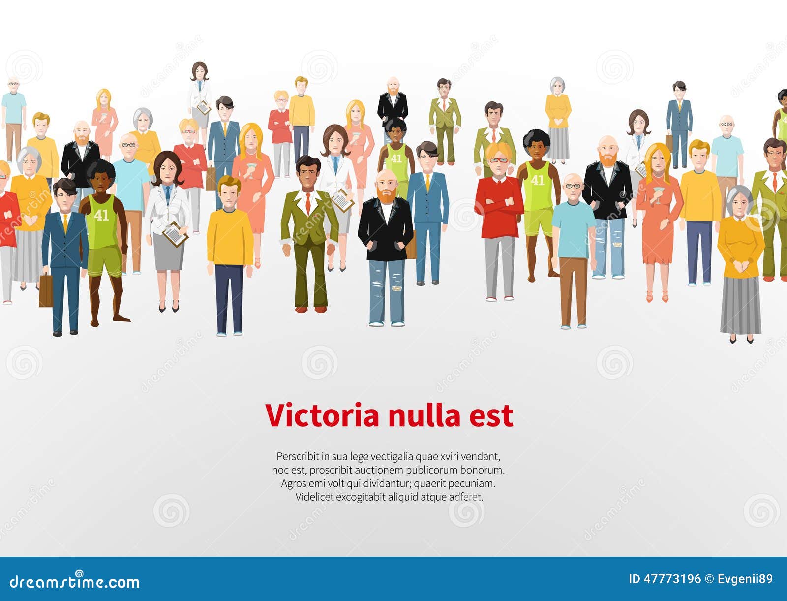 Large Group of Cartoon People Vector Background Stock Vector ...