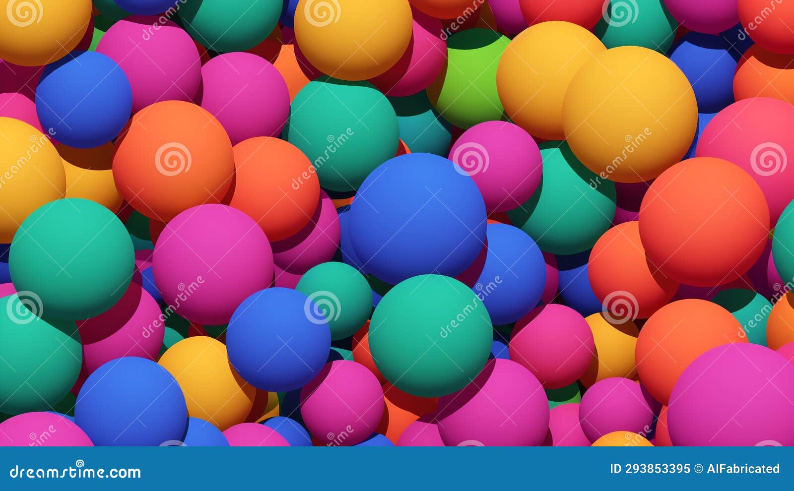 A Large Group of Colorful Balls Stock Illustration - Illustration of ...