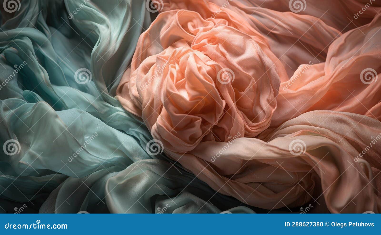 A Large Group of Different Colors of Fabric on a Bed Stock Illustration ...