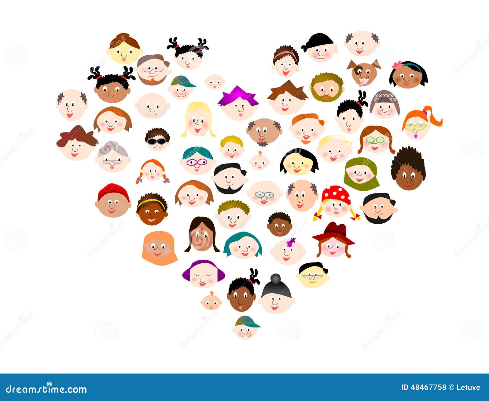 Large Group Of People Cartoon