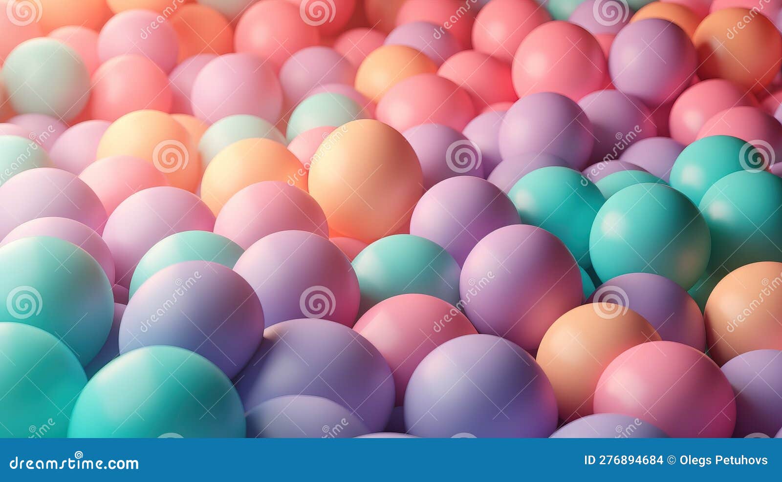 A Large Group of Eggs with Different Colors on the Top of Each Egg, All ...