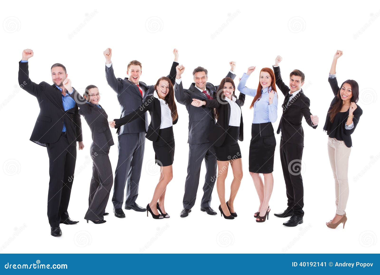 Large Group of Excited Business People Stock Image - Image of isolated ... Large Group of Excited Business People Stock Image - Image of isolated ...