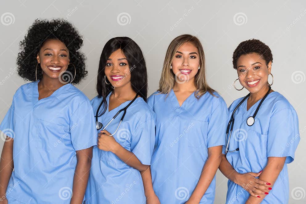 Group of Nurses stock image. Image of occupation, american - 118729061