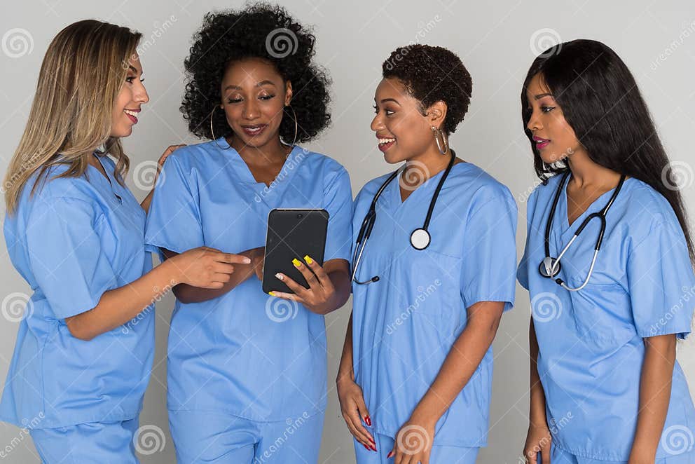 Group of Nurses stock image. Image of nurse, female - 118728891