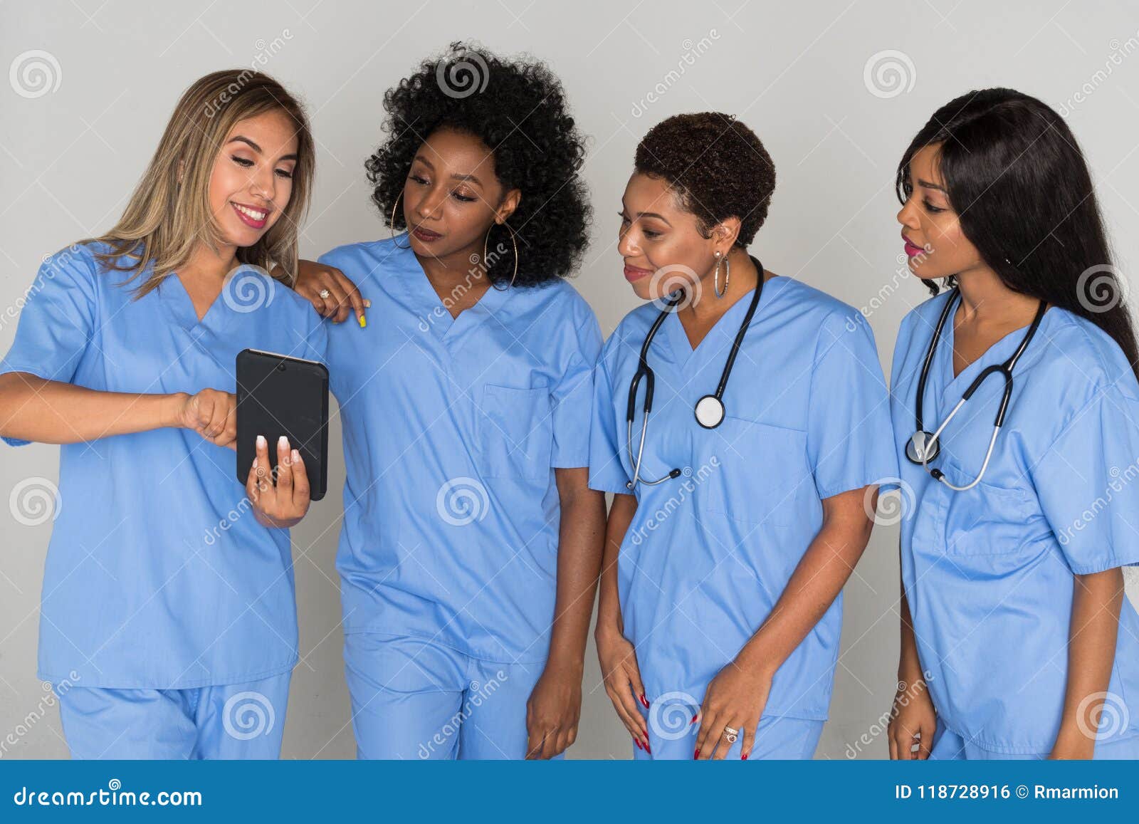 Group of Nurses stock photo. Image of nursing, african - 118728916