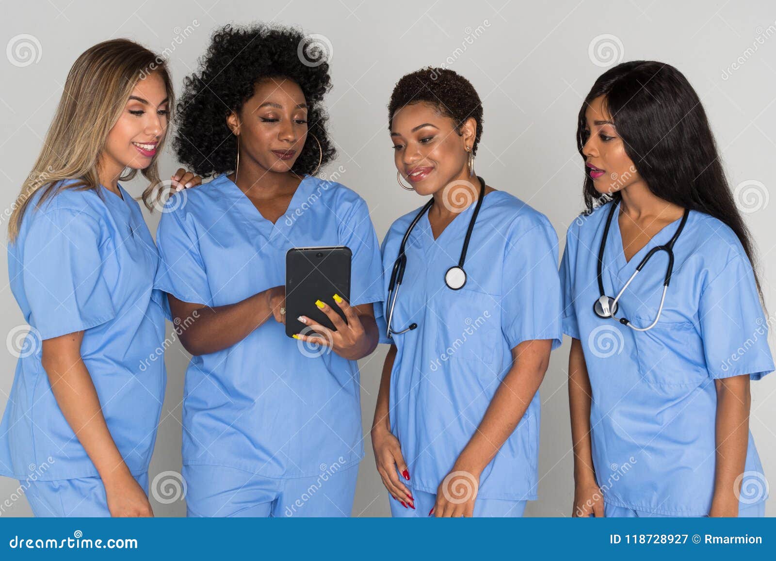 Group of Nurses stock image. Image of health, african - 118728927