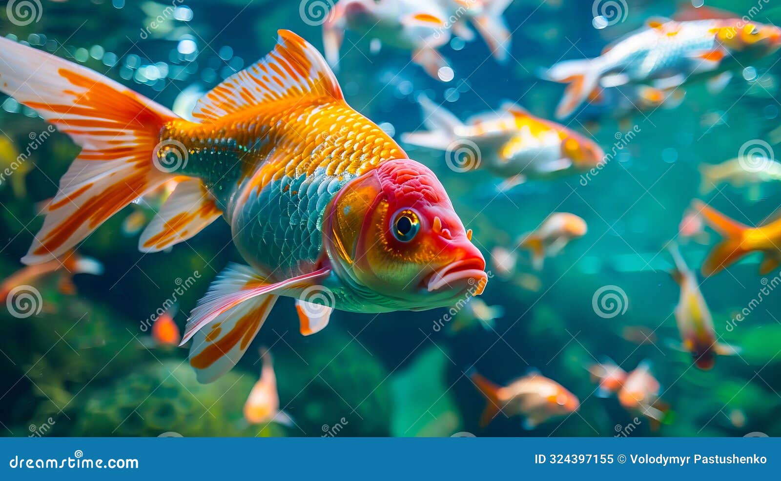 A Large Group of Fish Swimming in an Aquarium Stock Image - Image of ...