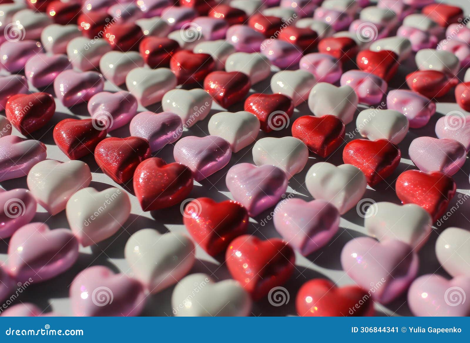 A Large Group of Hearts on a White Surface Stock Image - Image of ...