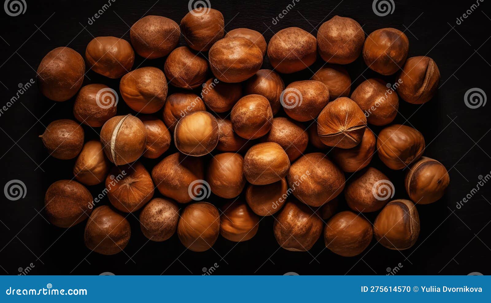 Large Group of Macadamia Nuts Background. Food Backdrop Stock ...