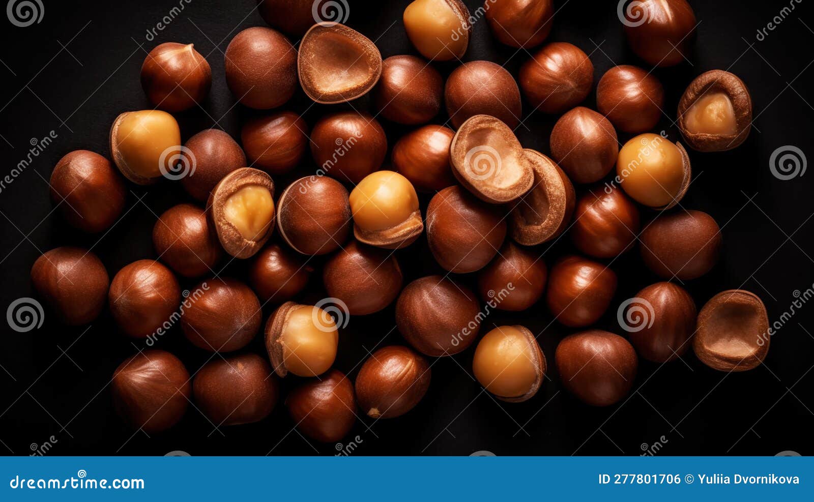 Macadamia Nut. A Large Set Of Cute Nuts Characters With Hands And Eyes ...