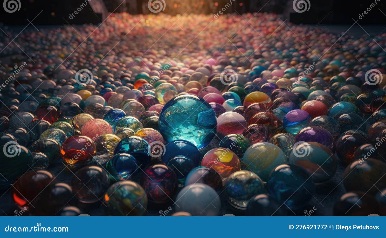 A Large Group of Marbles Sitting on Top of a Floor Next To Each Other ...