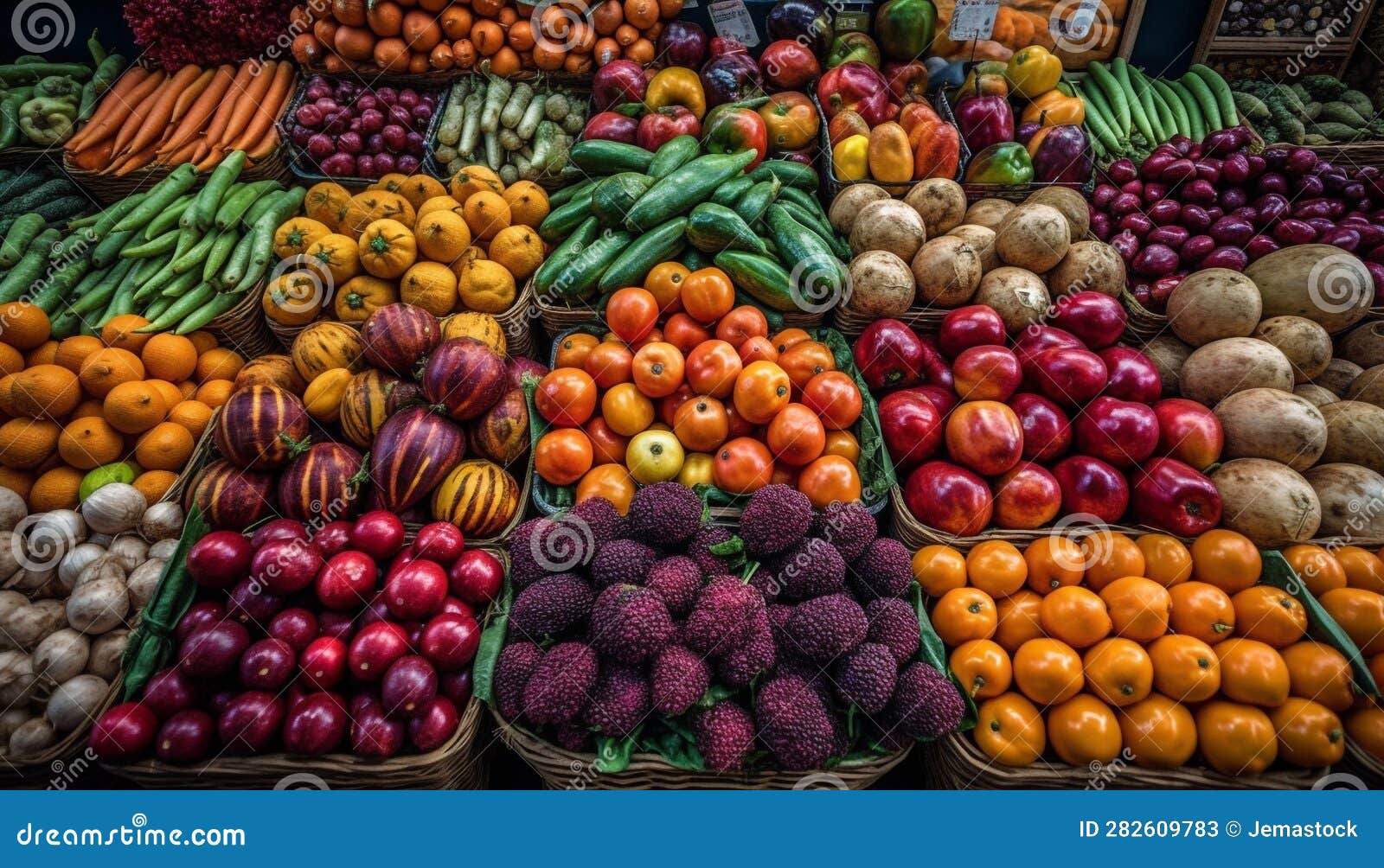 Large Group of Multi Colored Fruits and Vegetables for Healthy Eating ...