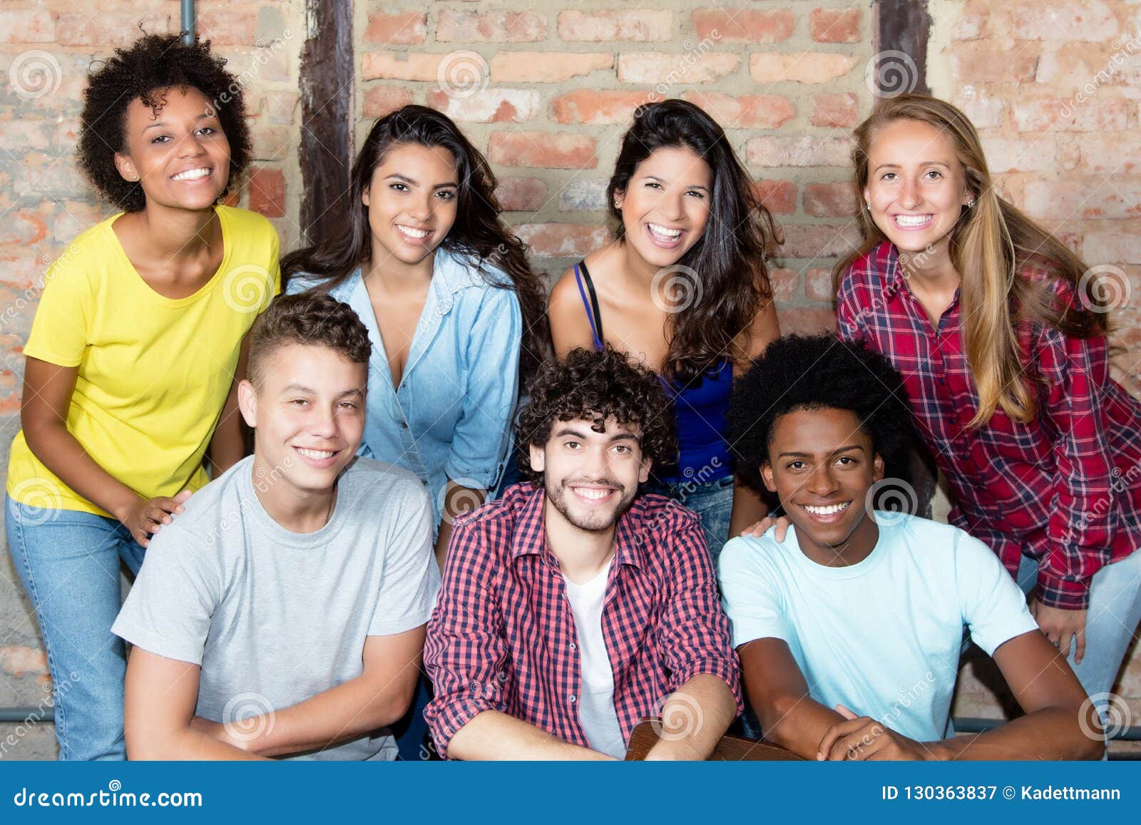 Large Group of Multi Ethnic Young Adult People Stock Image - Image of ...