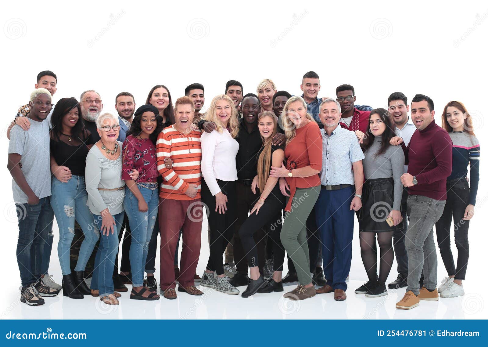 Large Group of Multiethnic Cheerful People Isolated Stock Image - Image ... Large Group of Multiethnic Cheerful People Isolated Stock Image - Image ...
