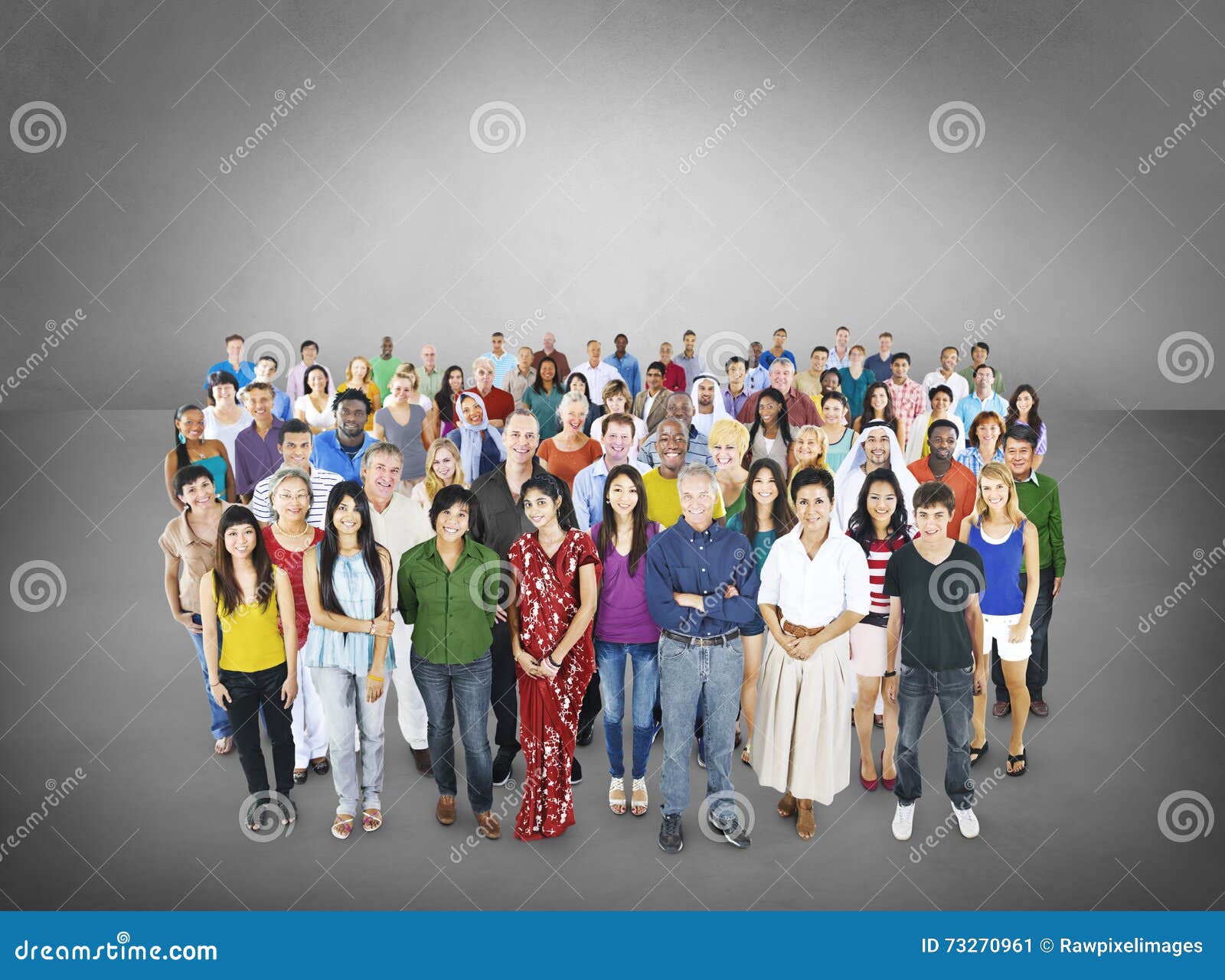 Large Group of Multiethnic People Community Concept Stock Image - Image ...